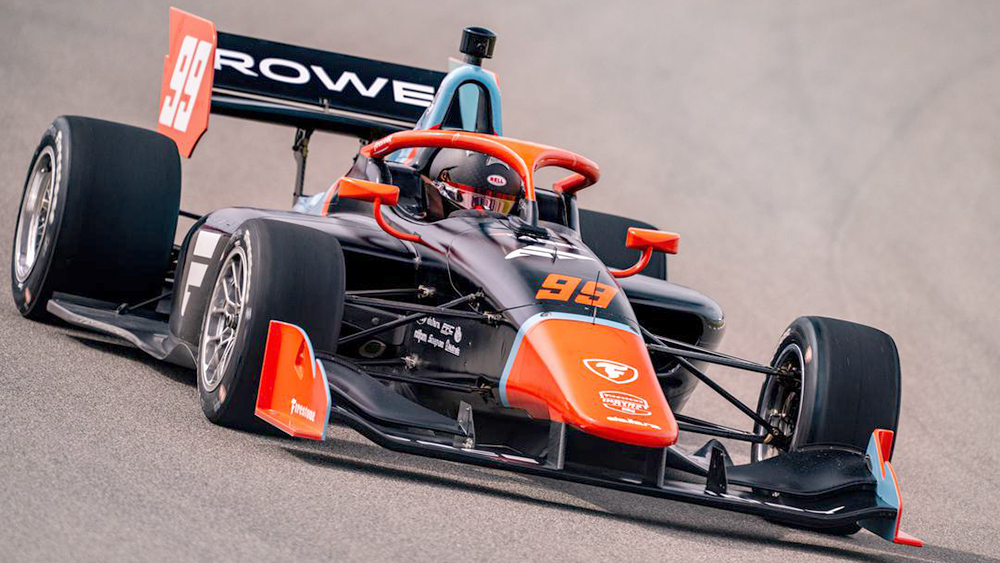 Rowe Leads Rain-Interrupted Open Test at Milwaukee Mile